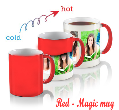 Personalized Gifts :: Magic Mug - Red - shop2Hyderabad.com